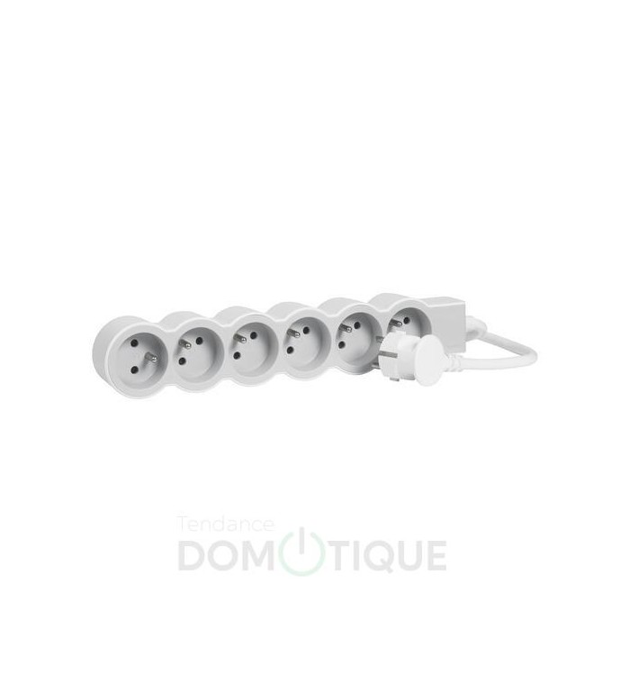 RALLONGE MULTIPRISE EXTRA-PLATE AVEC CORDON MULTI COLORIS